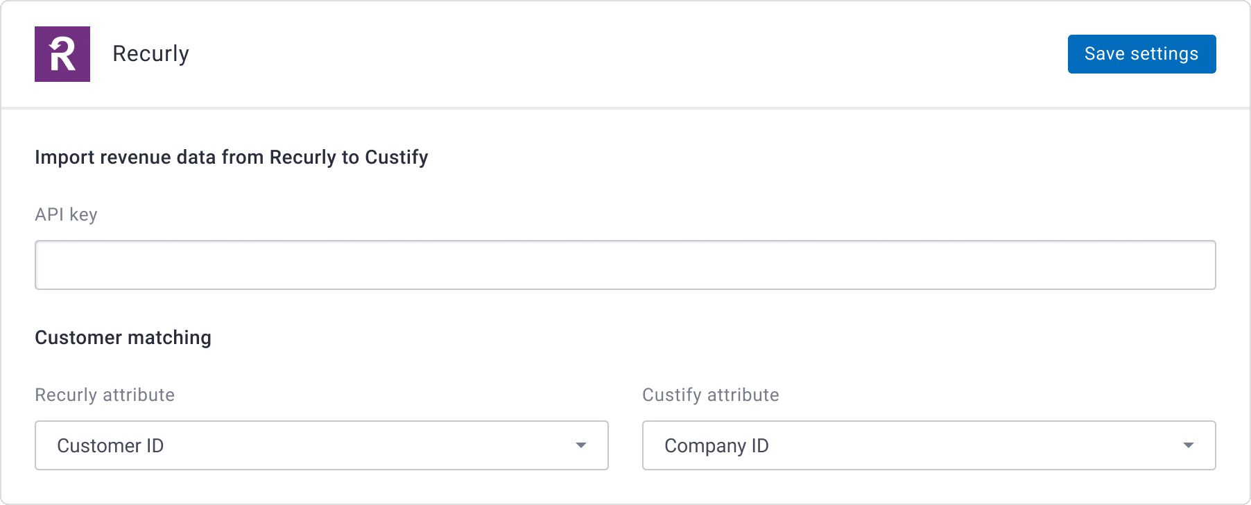 Recurly and Custify | Customer Success Integrations