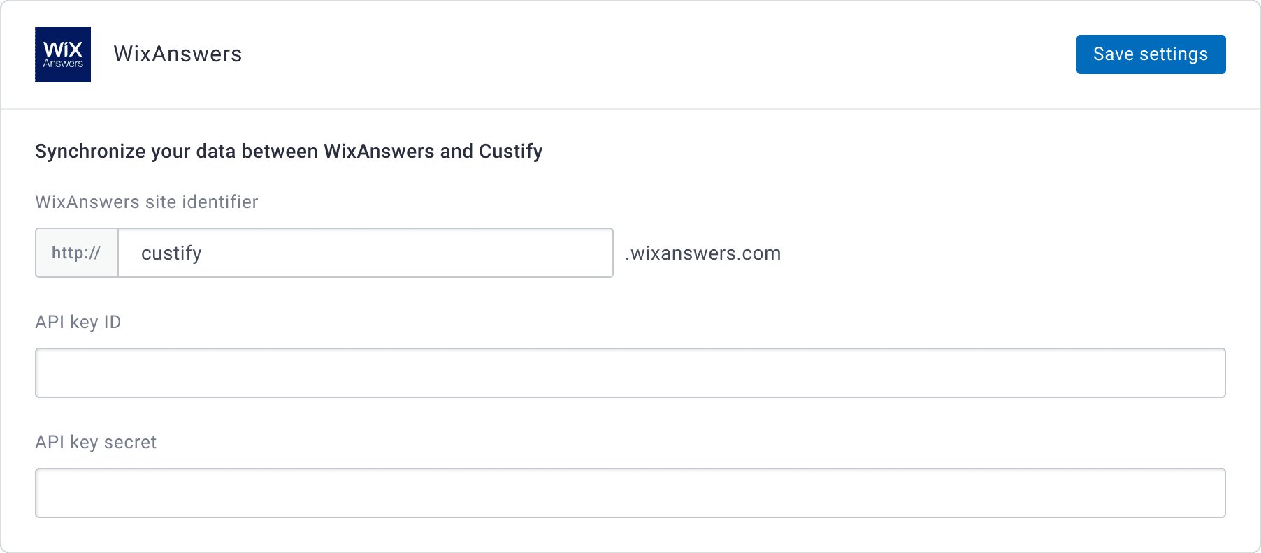 WixAnswers and Custify | Customer Success Integrations