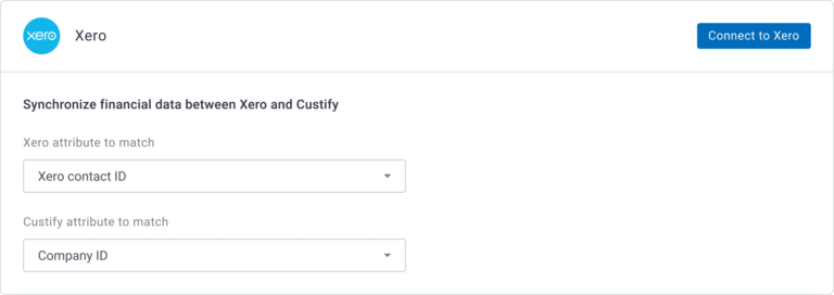 Xero and Custify | Customer Success Software Integrations