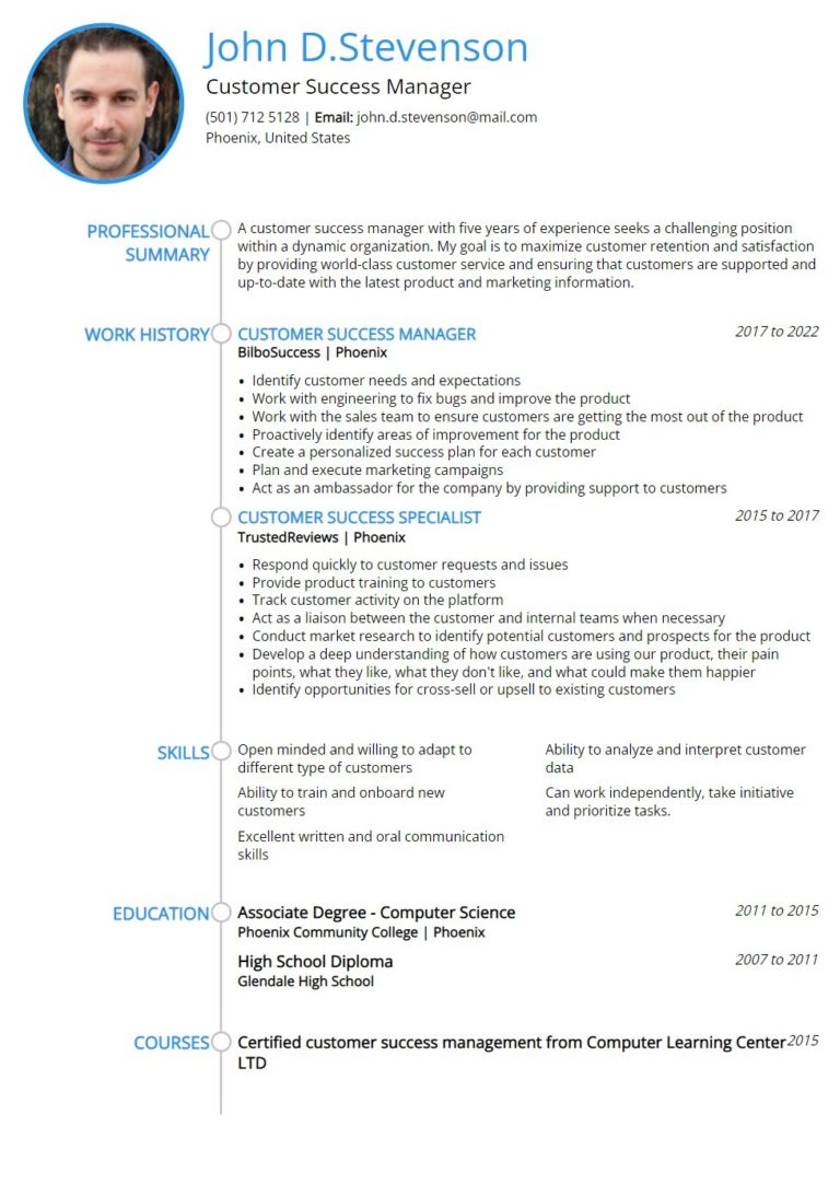 How To Write A Top Customer Success Manager Resume - Custify Blog