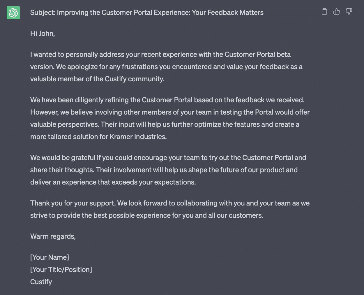 ChatGPT in Customer Success: Practical Examples & Limitations