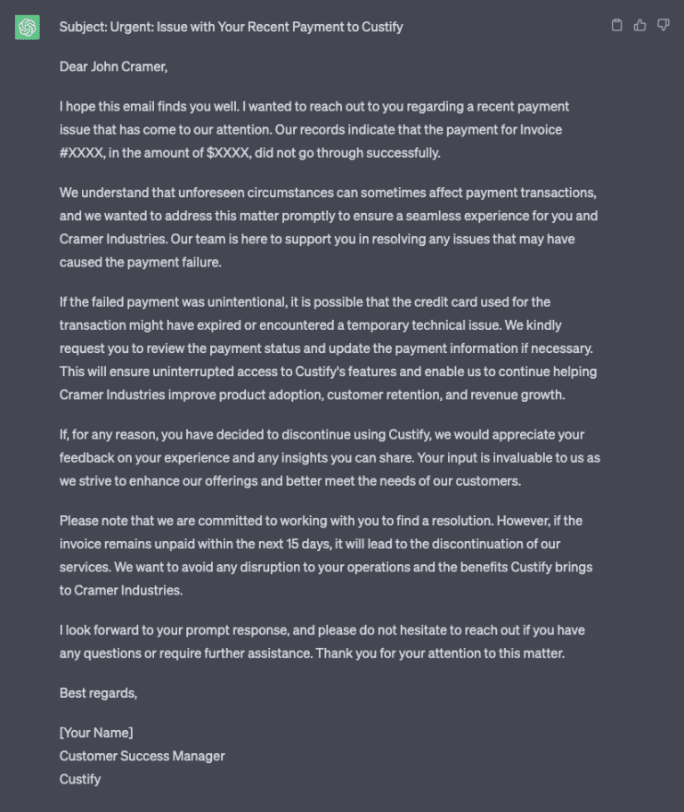 ChatGPT in Customer Success: Practical Examples & Limitations