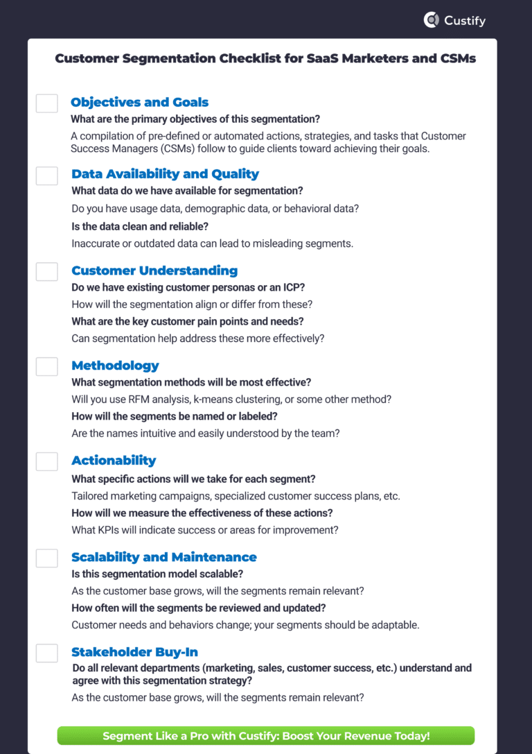 The SaaS Customer Segmentation Guide for CSMs - Custify Blog