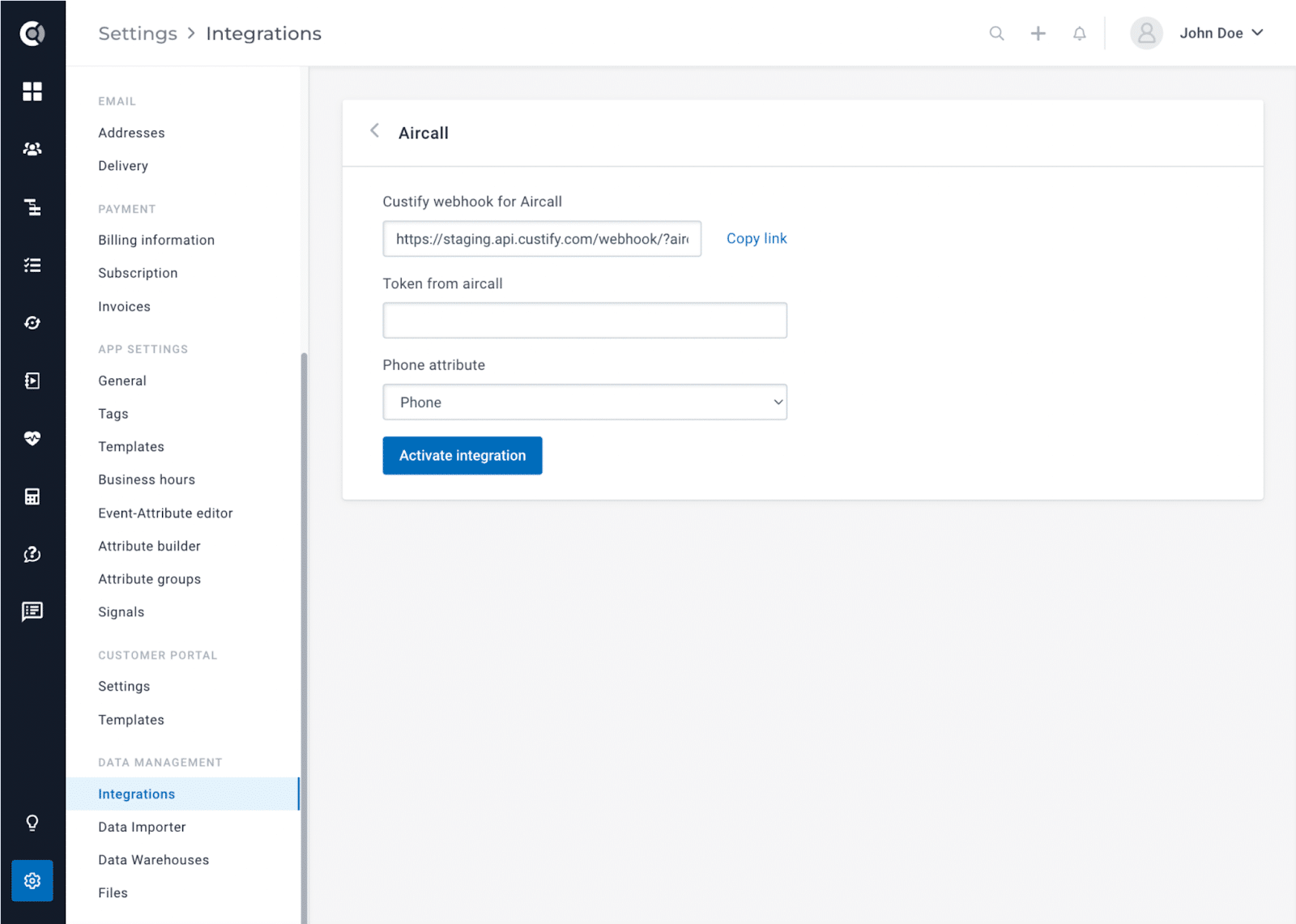 Aircall and Custify | Customer Success Integrations